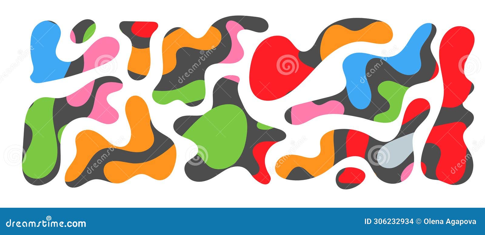 Freeform Blob Shapes. Abstracts Amoeba Shapes, Freeform Organic ...