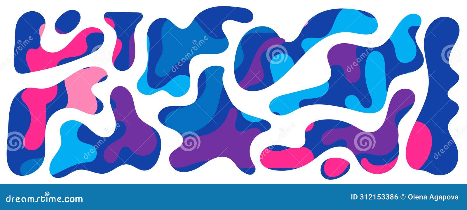 Freeform Blob Shapes. Abstracts Amoeba Shapes, Freeform Organic ...