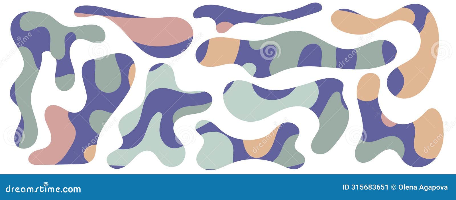 Freeform Blob Shapes. Abstracts Amoeba Shapes, Freeform Organic ...