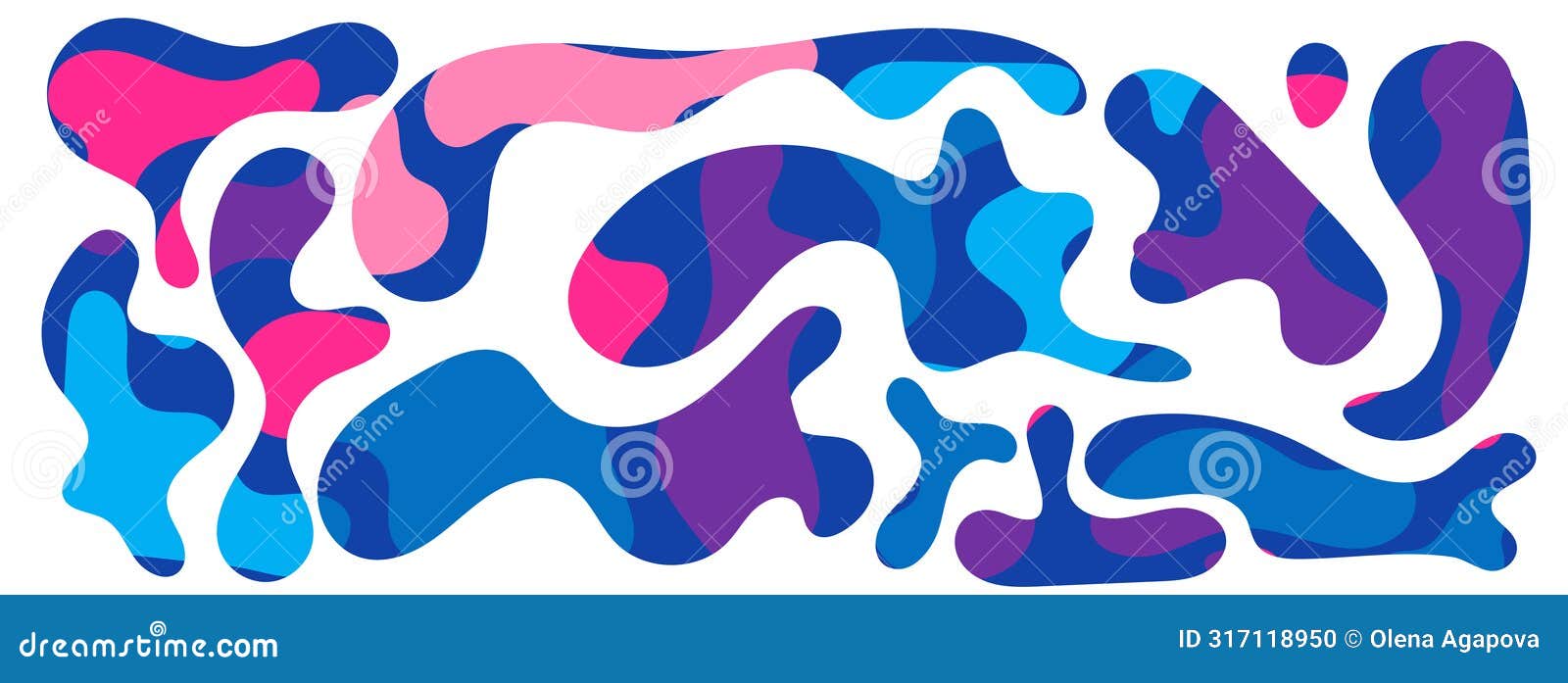 Freeform Blob Shapes. Abstracts Amoeba Shapes, Freeform Organic ...