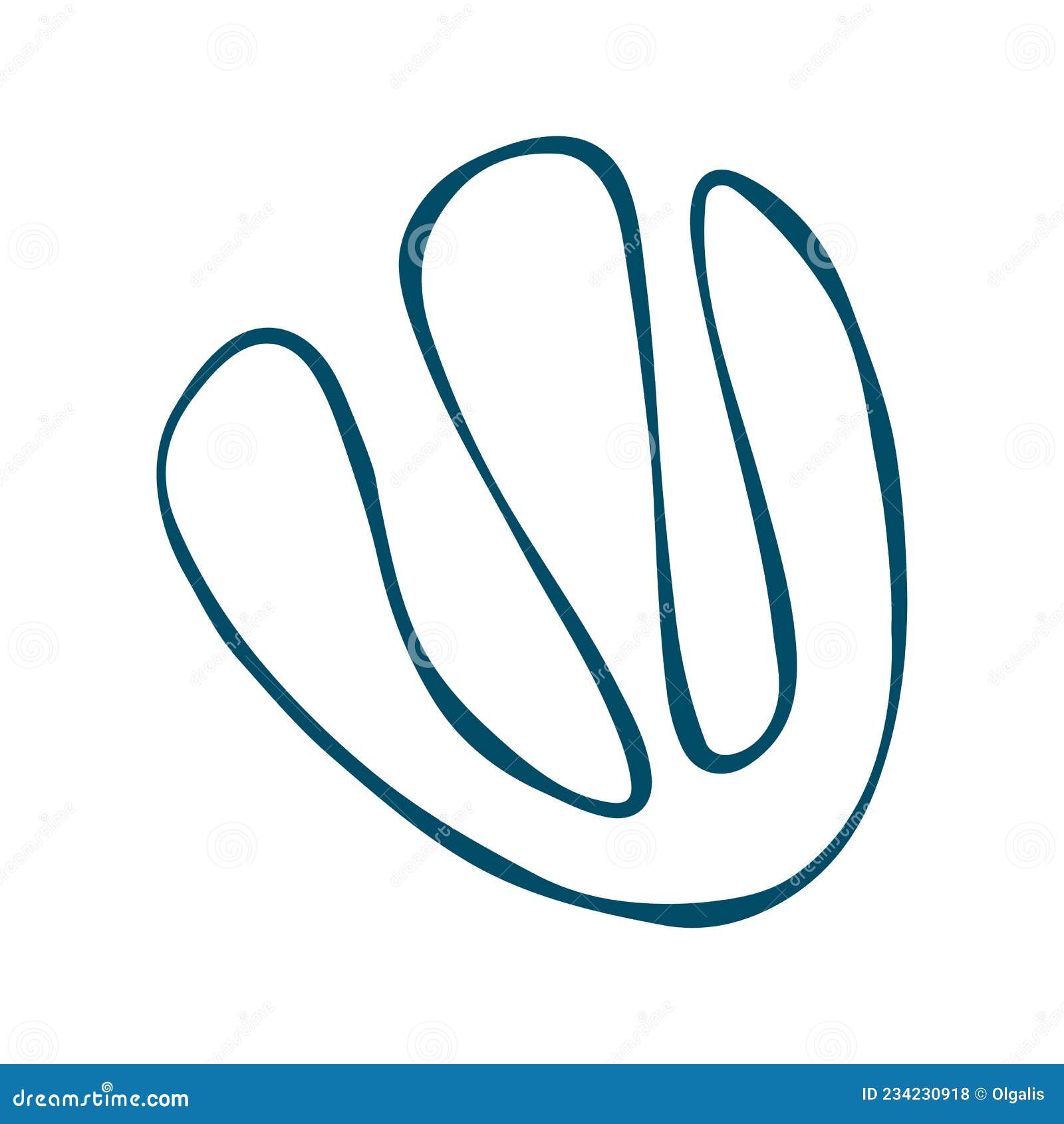 Freeform doodle element stock vector. Illustration of grunge - 234230918