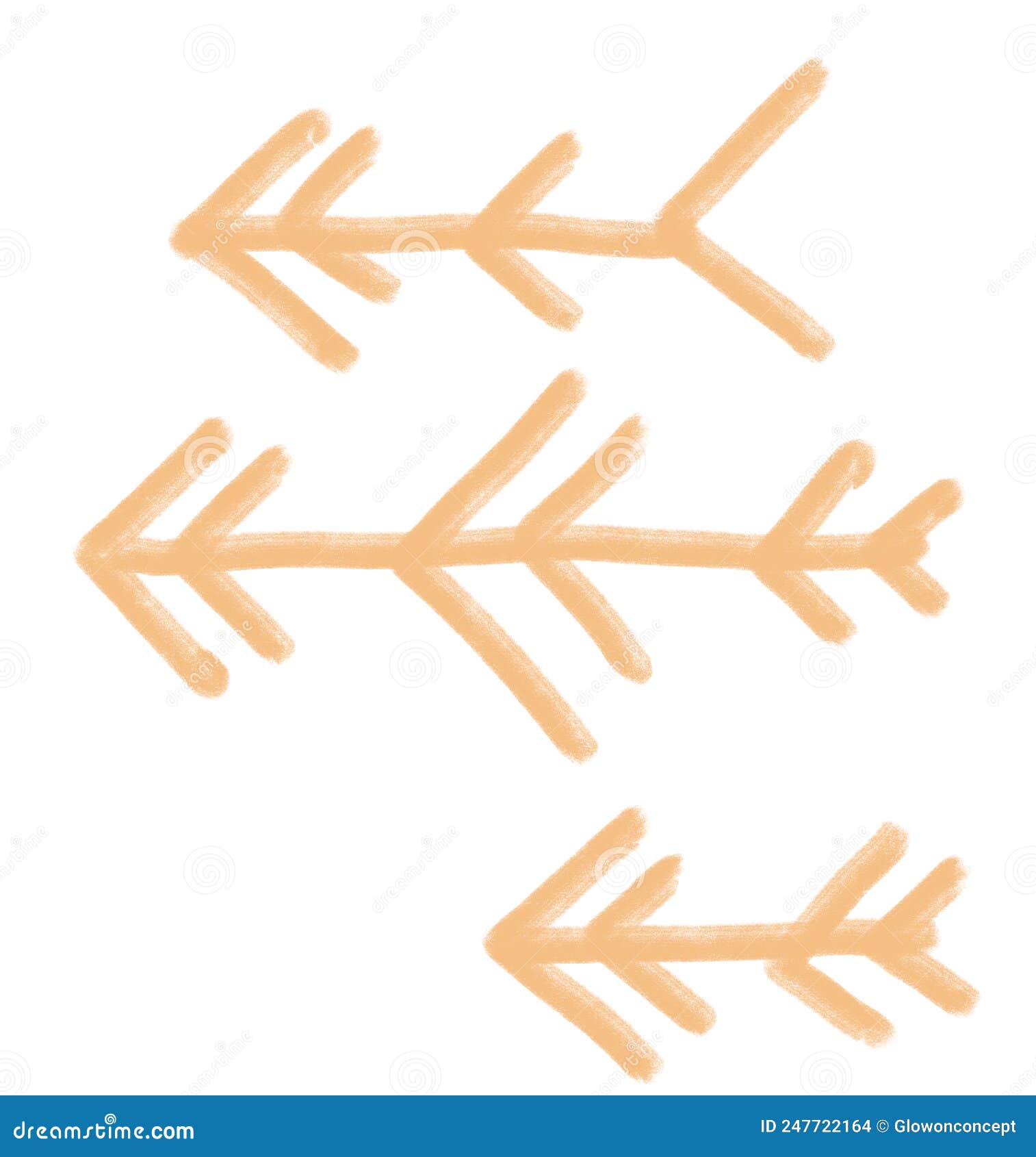 Freeform Hand Doodle Freehand Line and Shape Sketch Stock Illustration ...