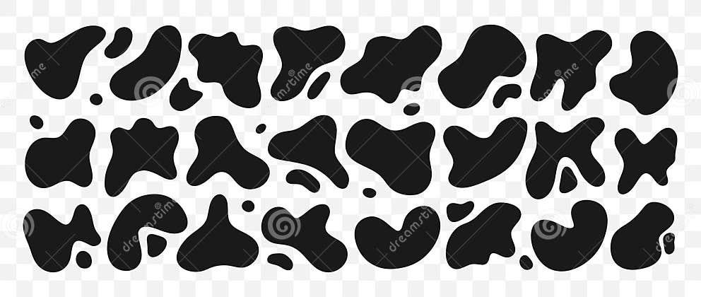 Freeform Set. Abstract Irregular Random Blobs. Modern Forms for Design and Print Stock Vector ...