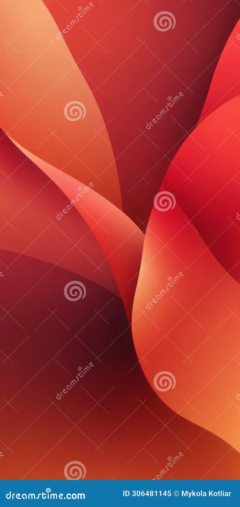 Freeform Shapes in Red Saddlebrown Stock Image - Image of abstract ...