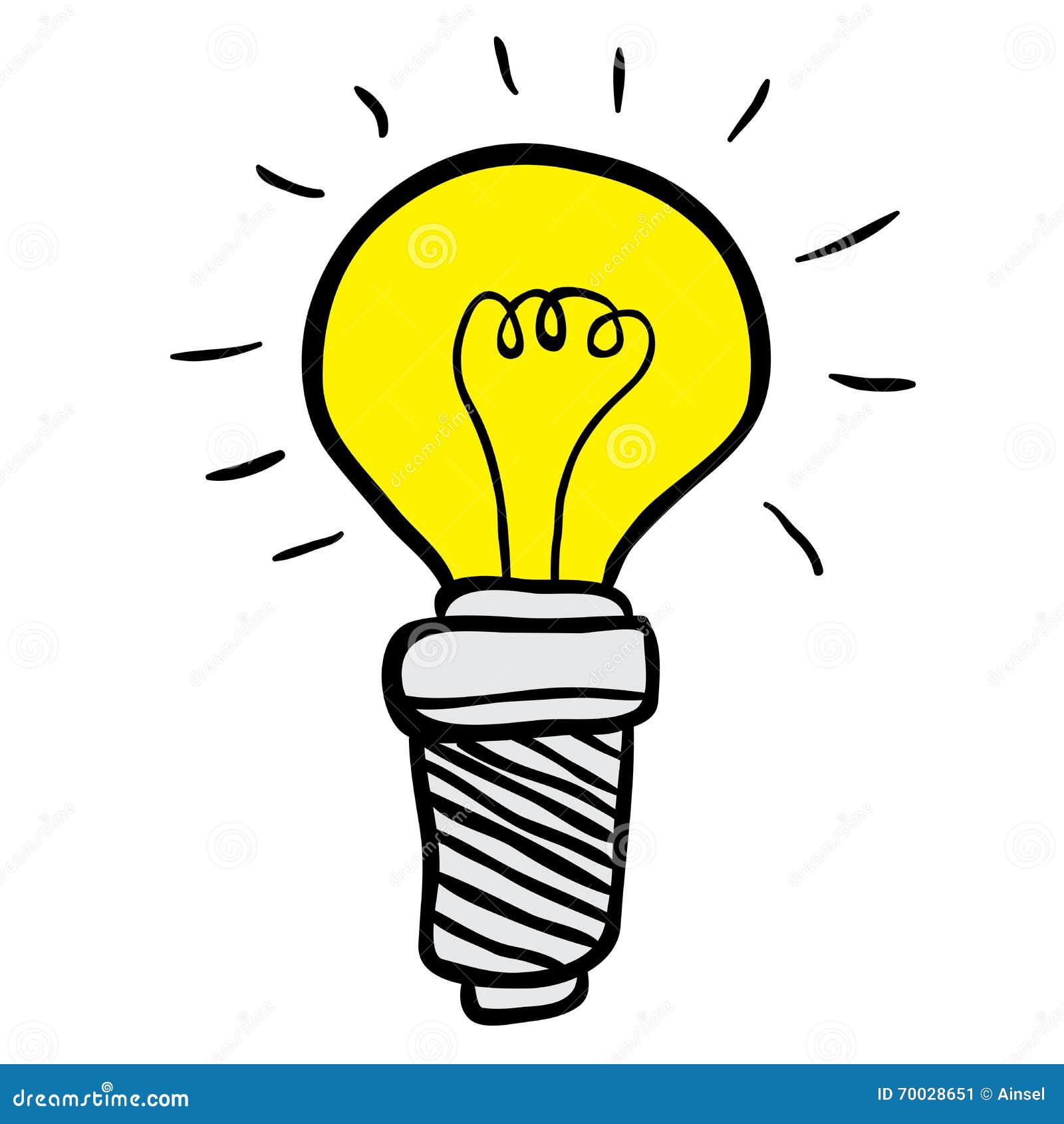 Lightbulb Cartoon Vector Clipart | CartoonDealer.com #41776293