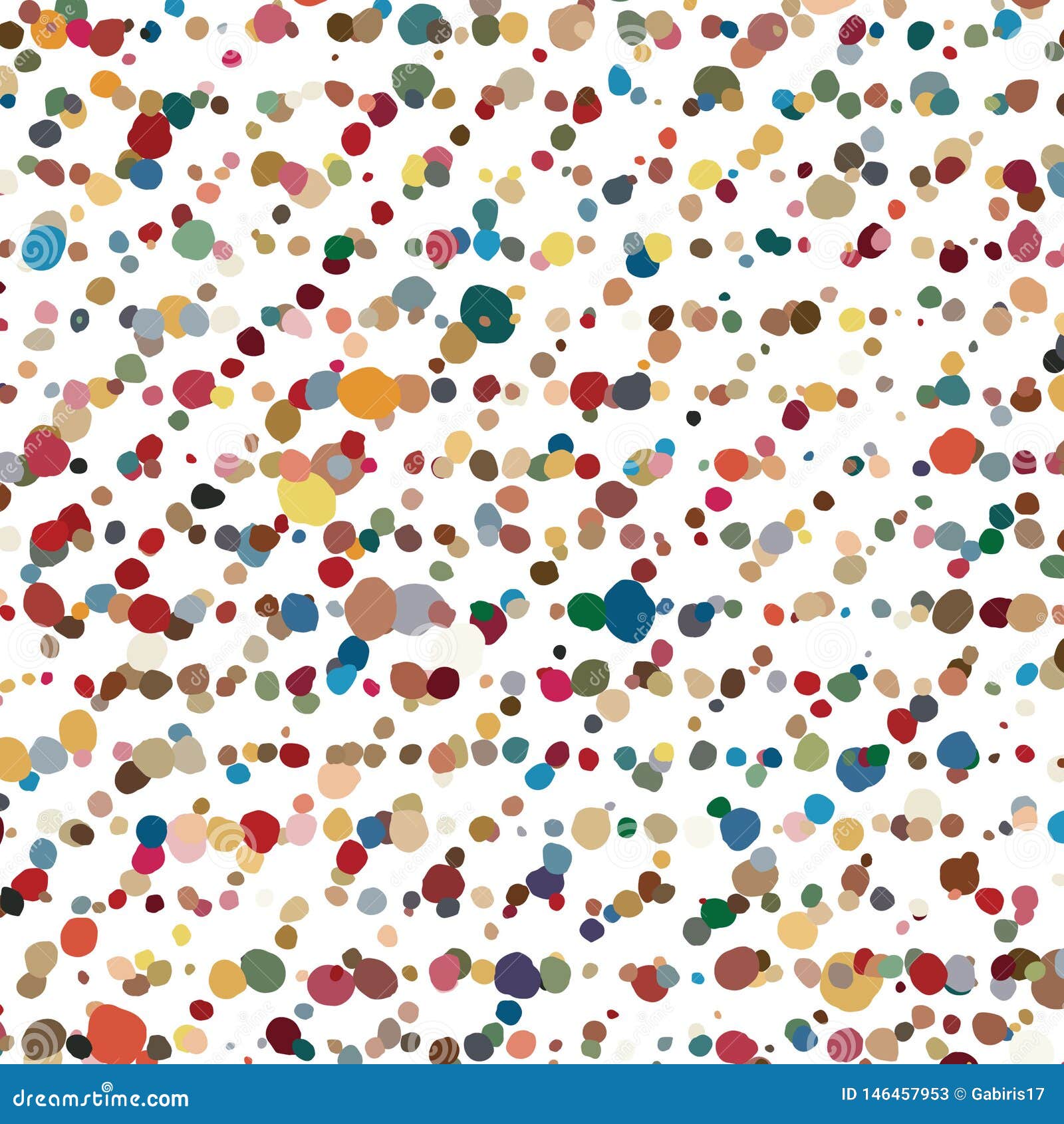 Freehand Drawn Different Sized Dots Stock Vector - Illustration of ...