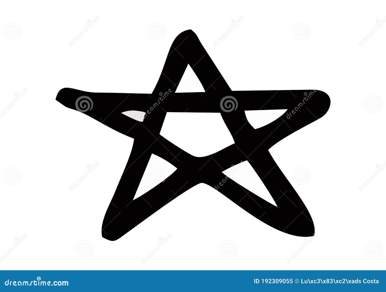 Five Pointed Star Illustration Stock Illustration - Illustration of ...