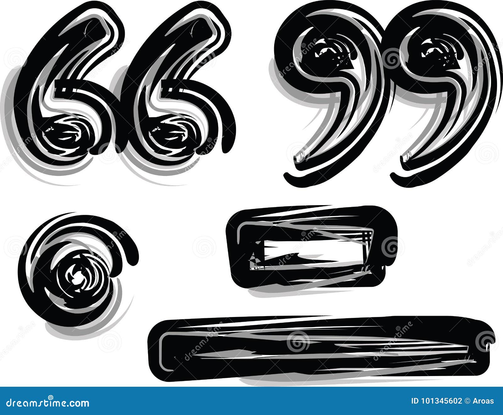 Freehand Symbol stock vector. Illustration of hand, calligraphy - 101345602