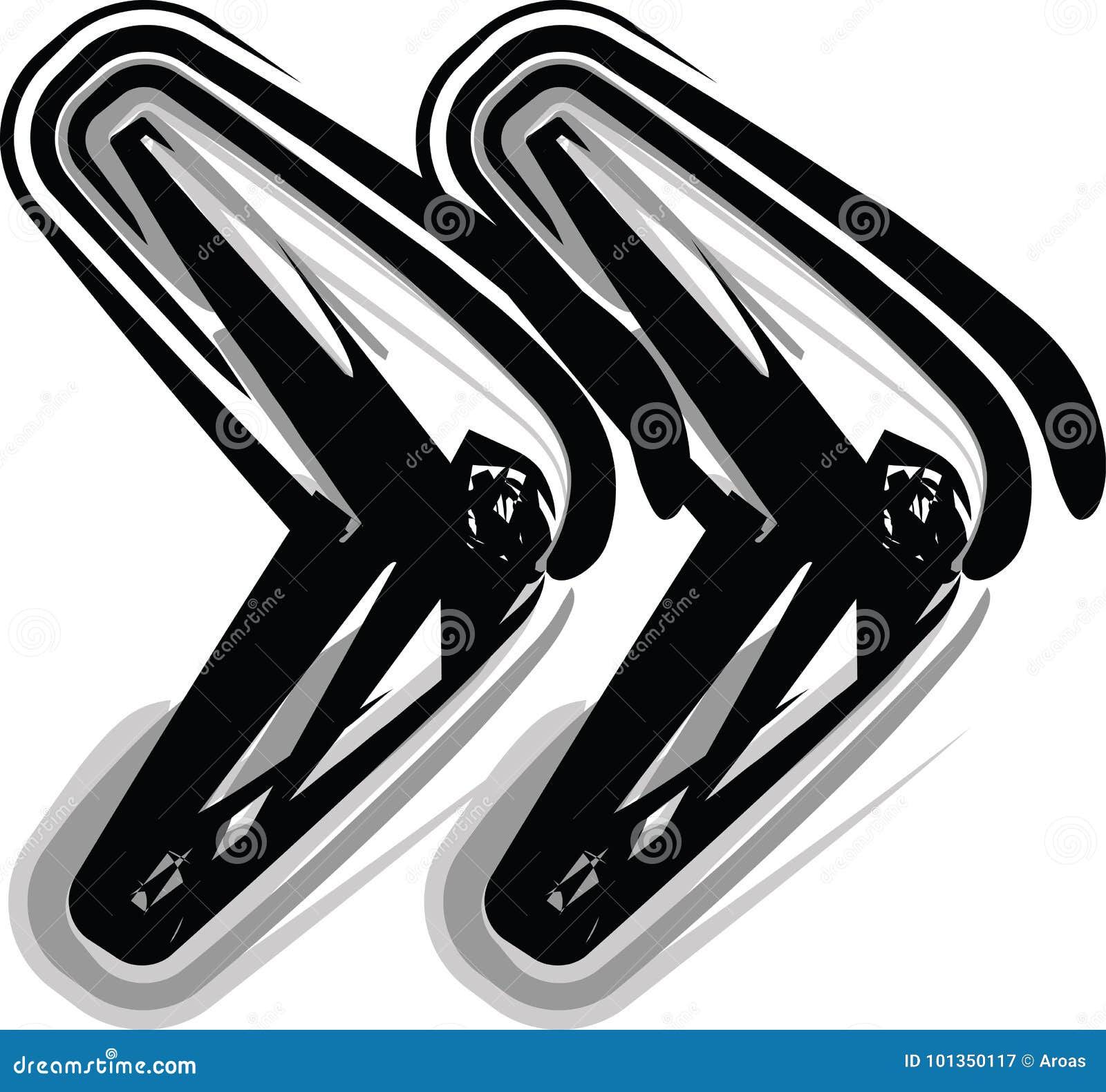 Freehand Symbol stock vector. Illustration of drawing - 101350117