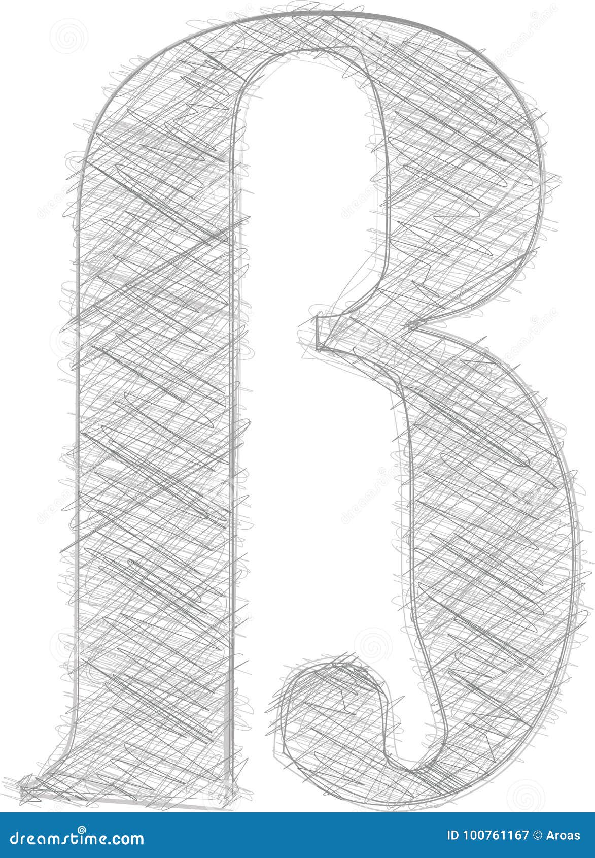 Freehand Symbol stock vector. Illustration of hand, font - 100761167