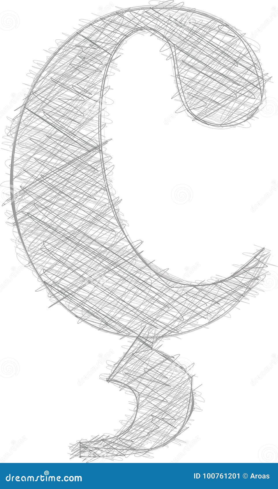 Freehand Symbol stock vector. Illustration of monogram - 100761201