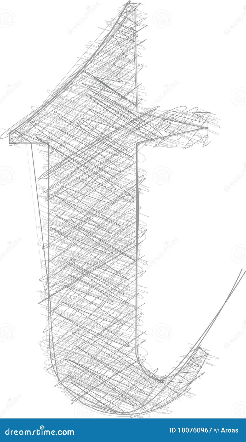 Freehand Typography Letter T Stock Vector - Illustration of artwork ...