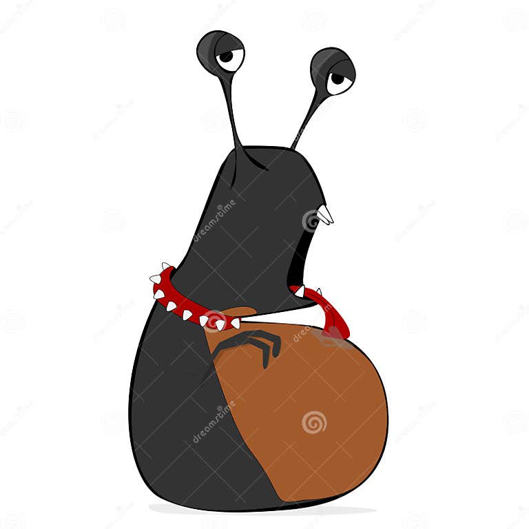 Freeky alien comic slug stock illustration. Illustration of slugs ...