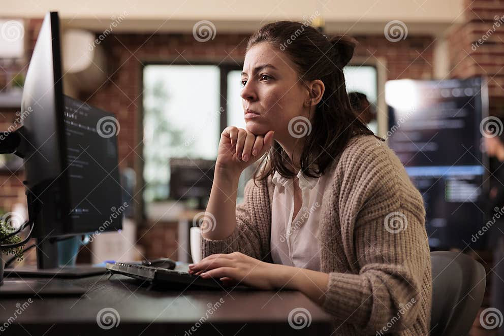 Freelance Coder Working with Html Script on Terminal Window Stock Photo - Image of typing ...