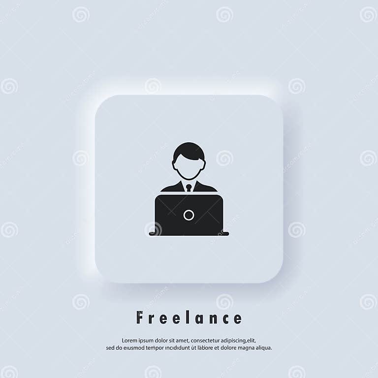 Freelance Logo. Telework Icon. Freelance. Career, Work during ...