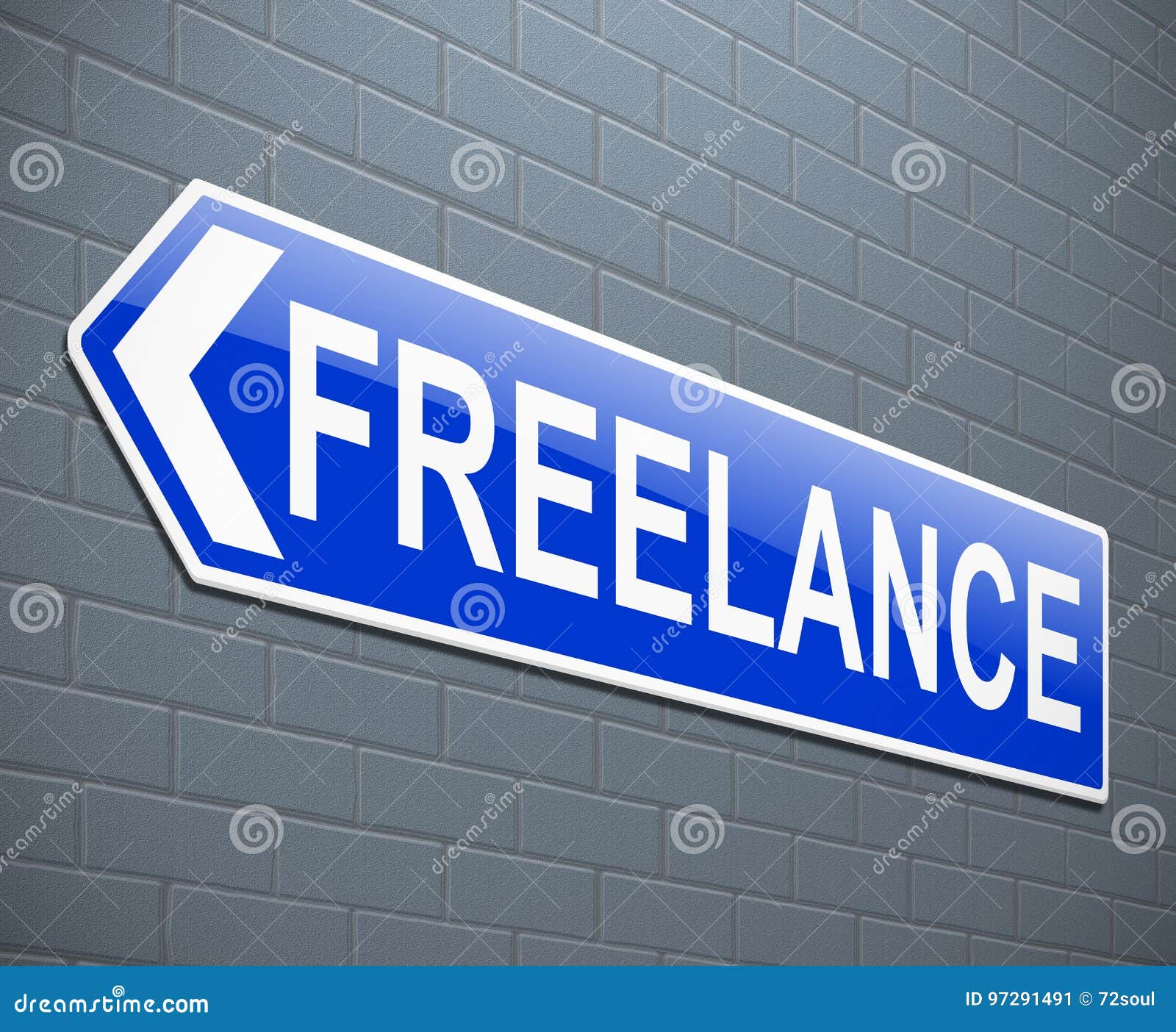 Freelance sign concept. stock illustration. Illustration of concept ...