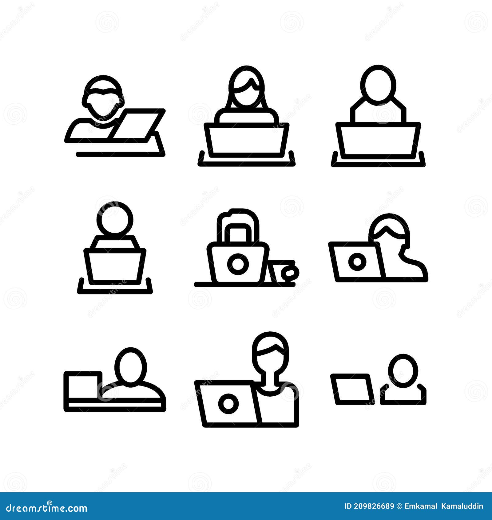 Freelance Symbol Oder Logo Isolierte Zeichensymbolvektorillustration ...