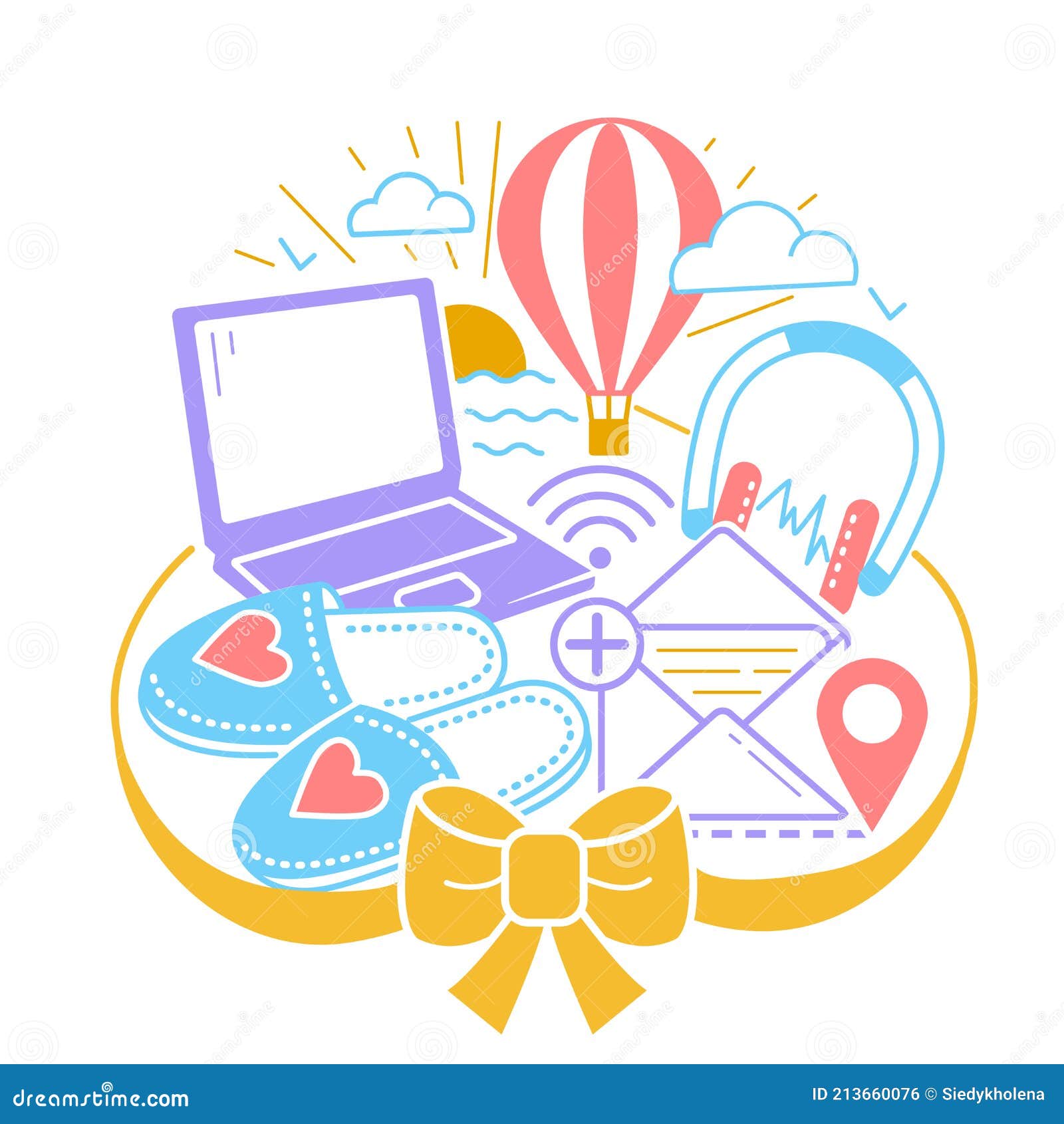 Freelance Work Concept Icon Stock Vector - Illustration of linear ...