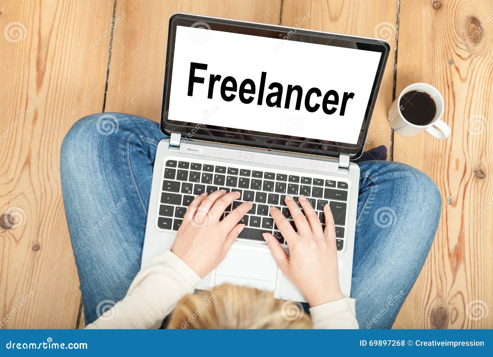Freelancer stock foto. Image of internet, bevat, vertrouwend - 69897268