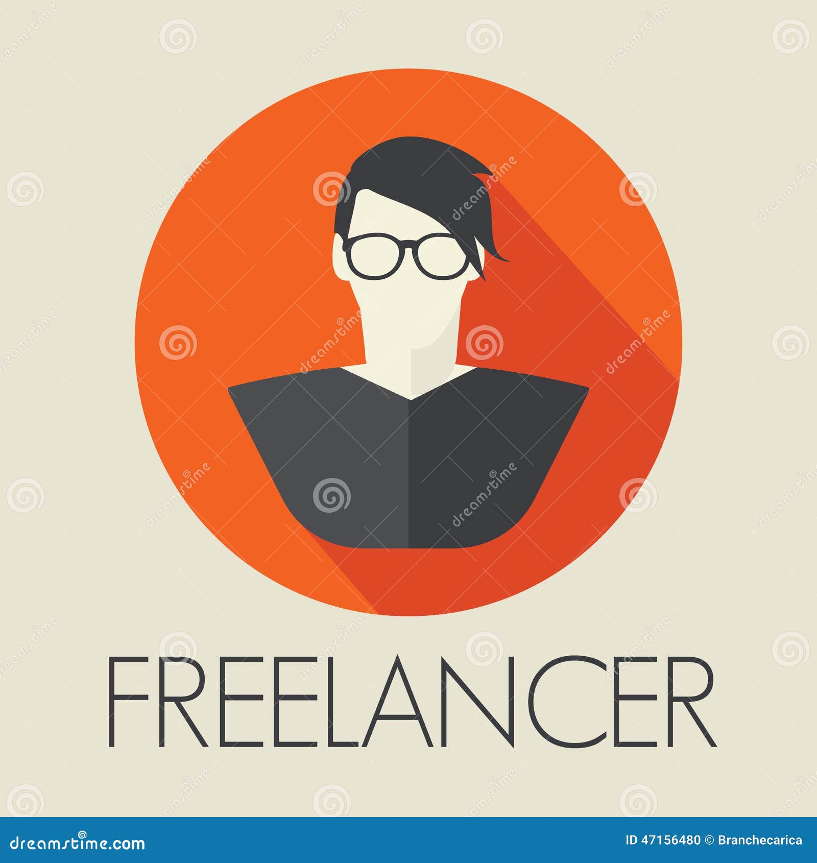 Freelancer avatar icon stock vector. Illustration of user - 47156480