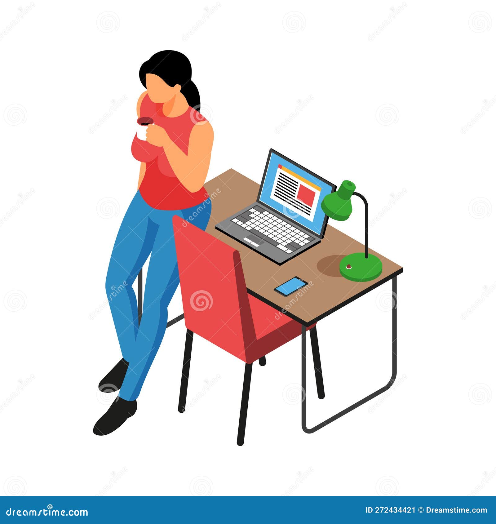 Freelancer Isometric Illustration Stock Illustration - Illustration of ... Freelancer Isometric Illustration Stock Illustration - Illustration of ...
