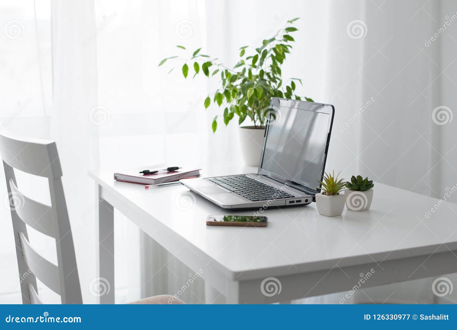 Freelancer`s Working Place at Home Stock Image - Image of student ...