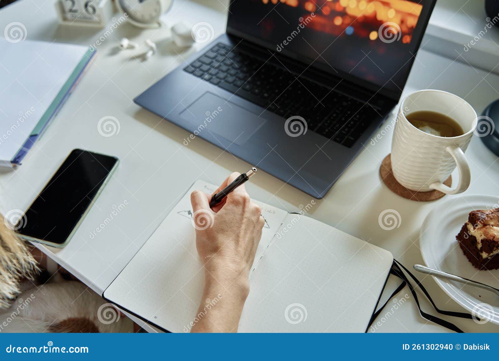 Creative Designer Working from Home. Remote Work Stock Photo - Image of ...