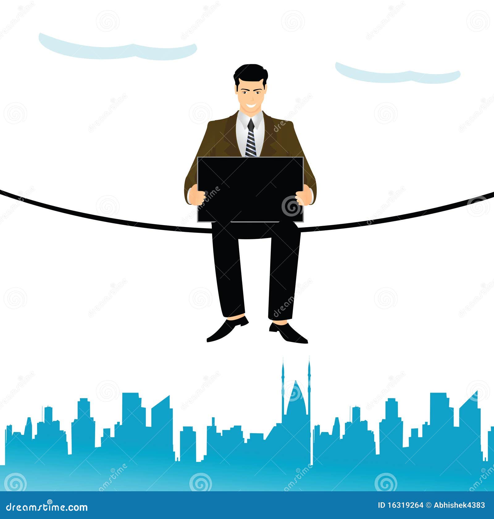 Freelancing stock illustration. Illustration of fantasy - 16319264