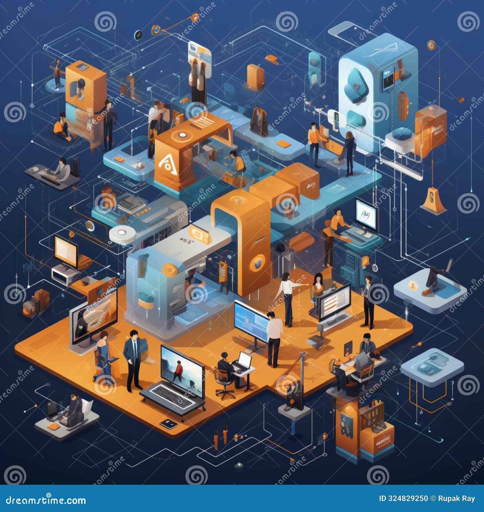 Freelancing Concept Wallpaper in Abstract Background Image Stock ...