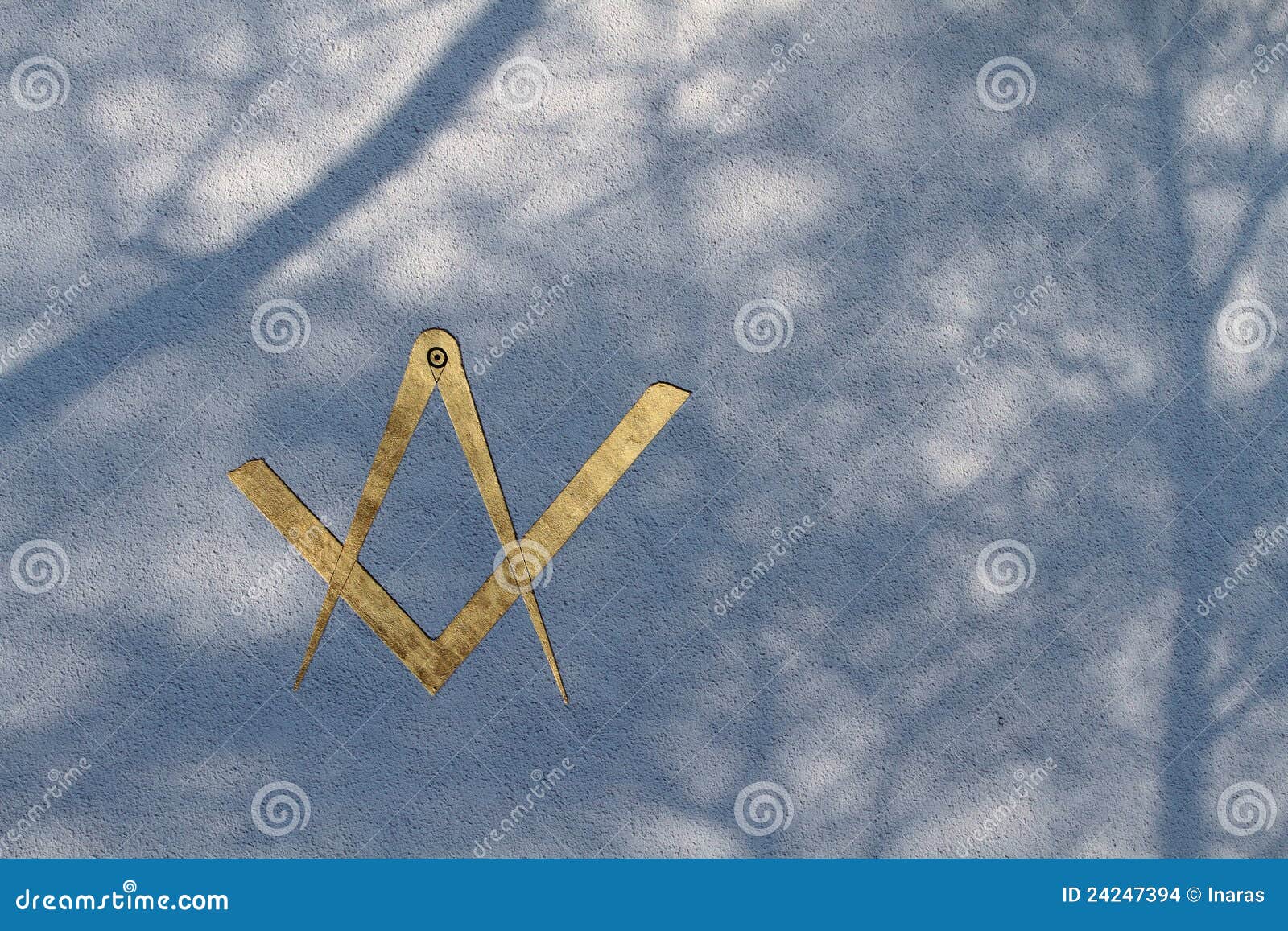 Freemason Square and Compasses Symbol Stock Photo - Image of sacred ...