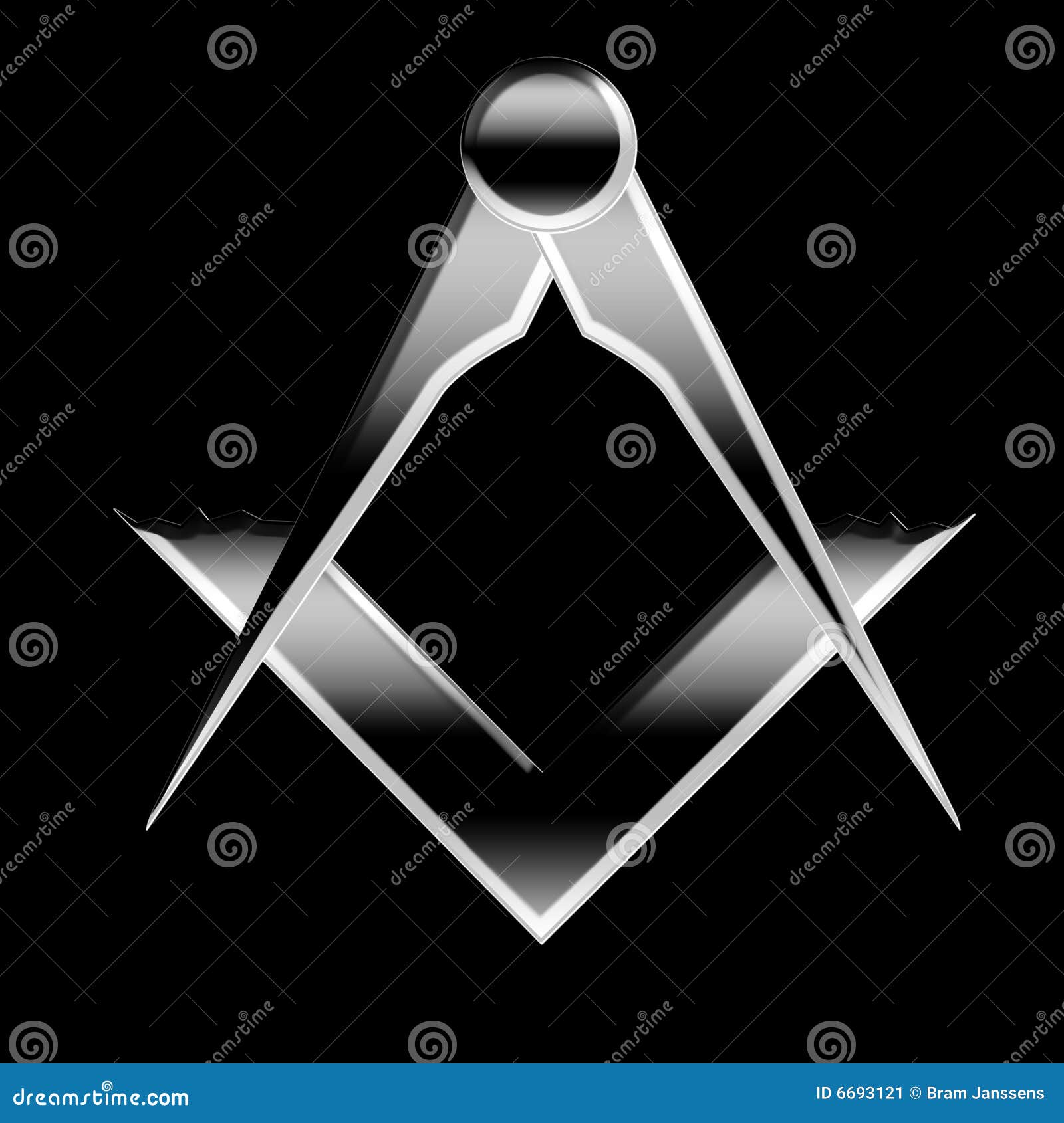 Silver Freemason Symbol Stock Photo | CartoonDealer.com #4404588