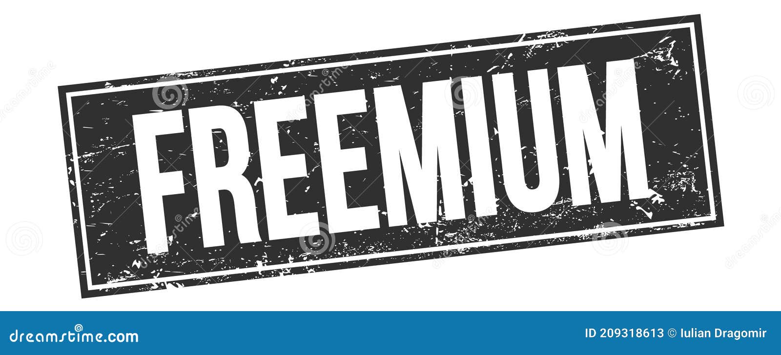 FREEMIUM Text Written On Green Vintage Stamp Royalty-Free Stock ...