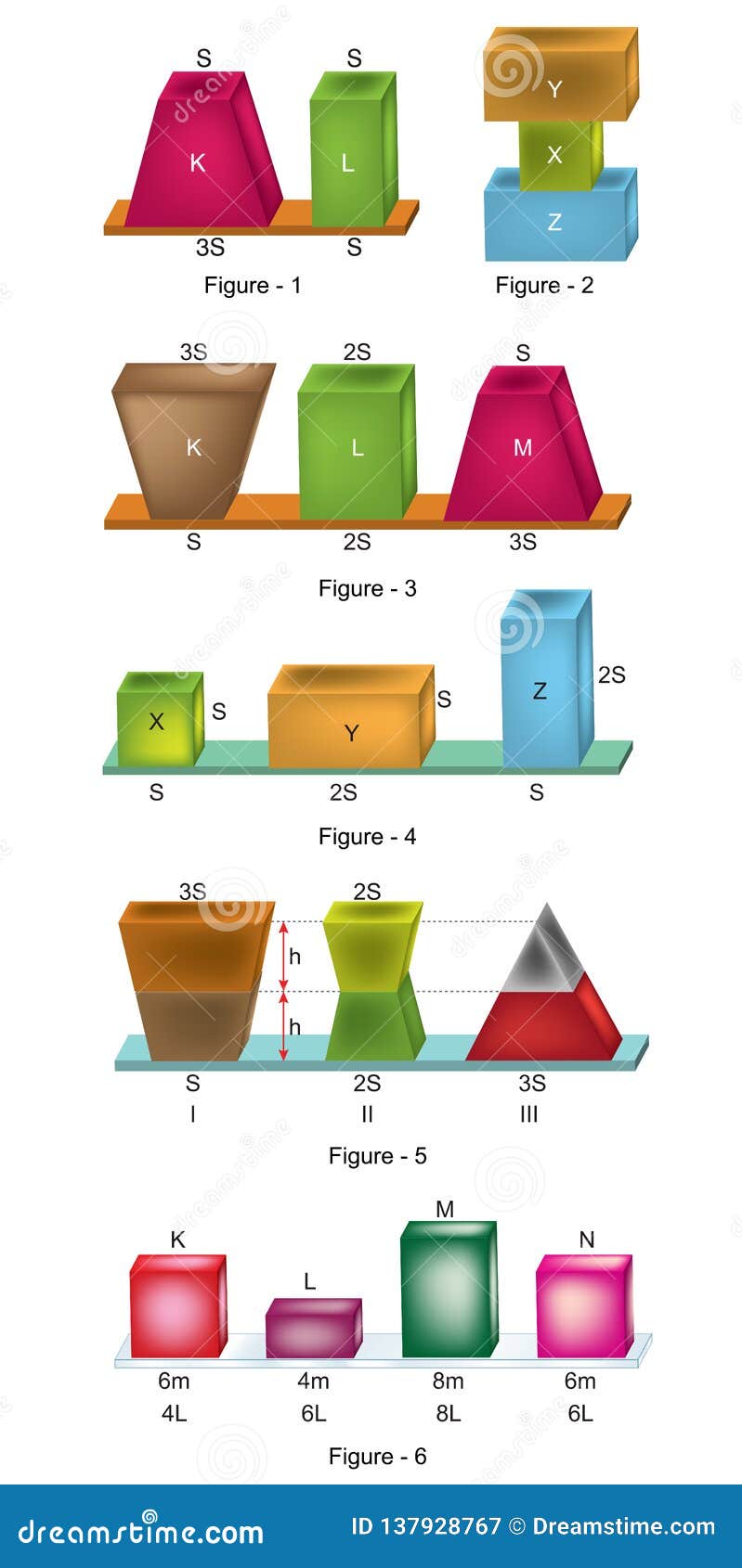 Physics - Pressure Figures in Solids Versiyon 01 Stock Illustration ...