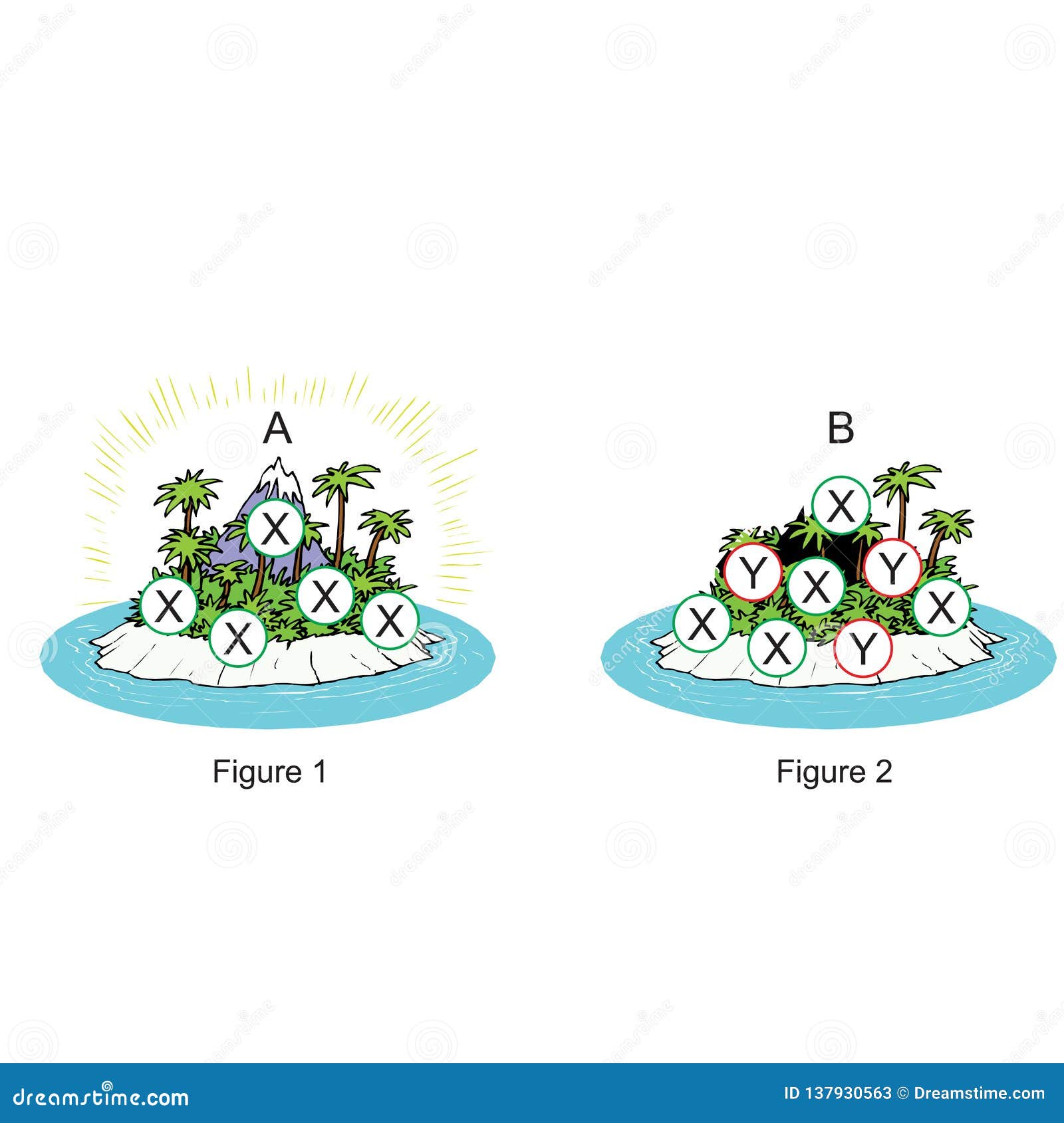 Demographics And Nature Bahamas Islands Map Vector Illustration ...
