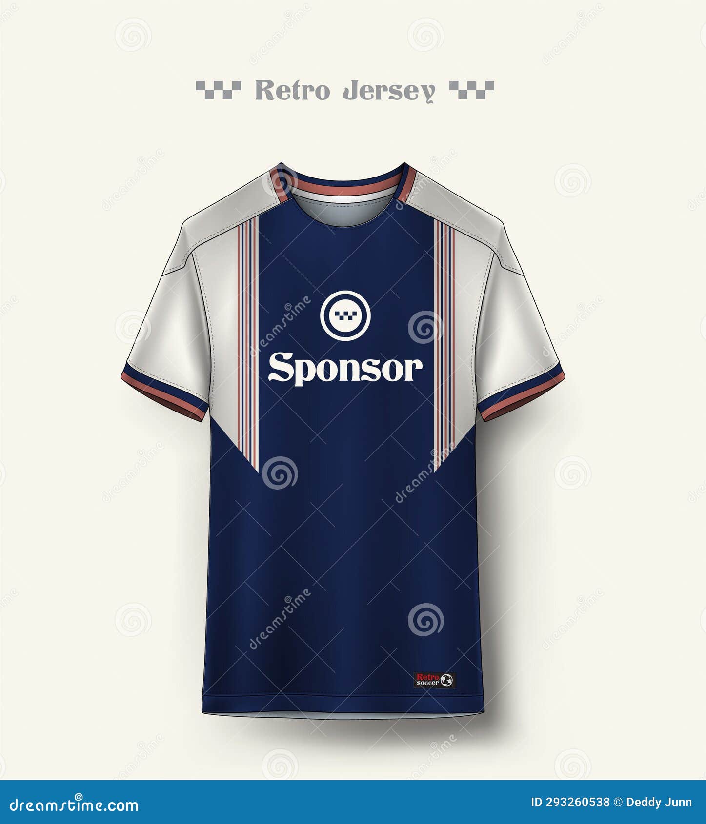 Retro Soccer Jersey Vector Design for Sublimation Stock Vector ...