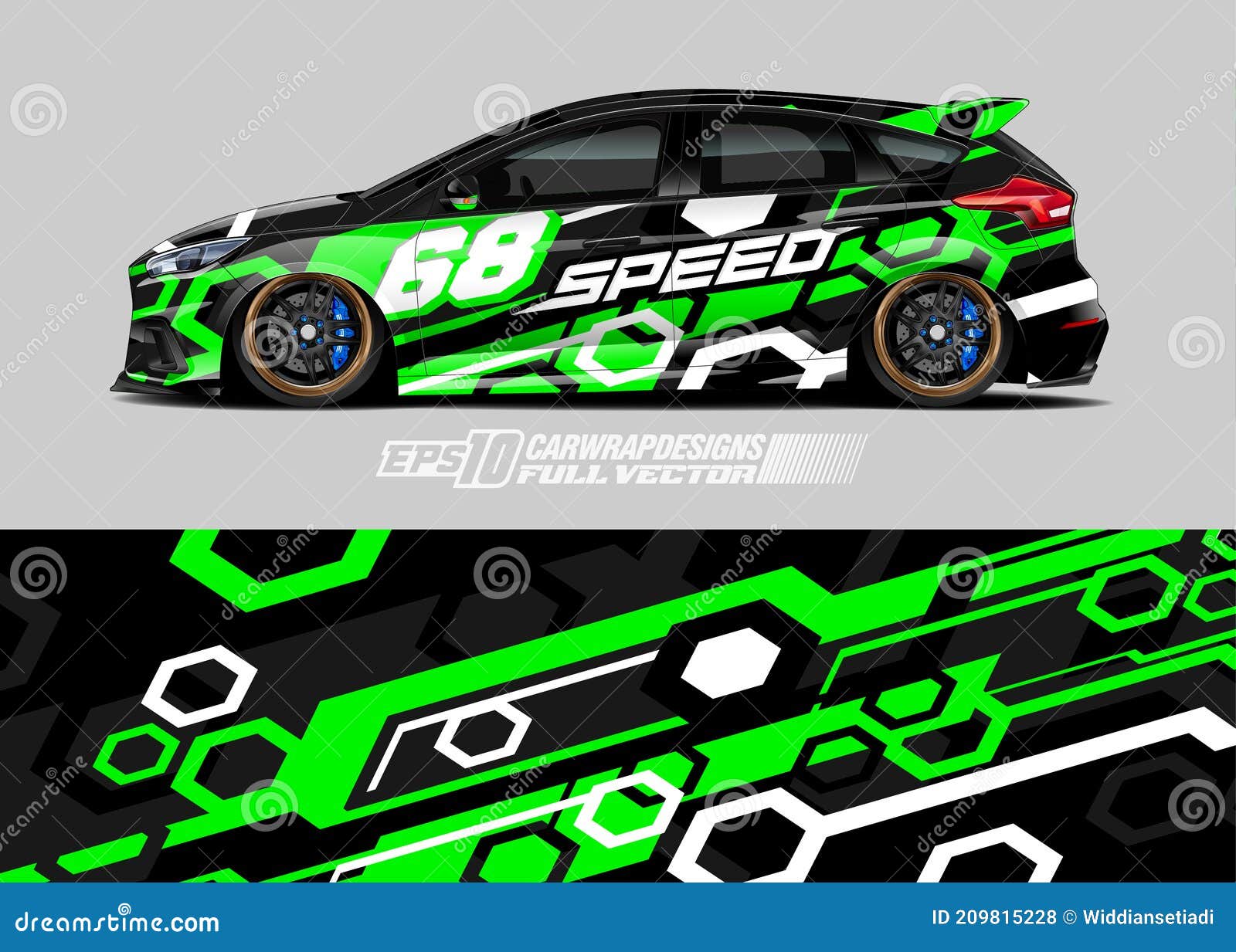 Car Livery Design Vector. Graphic Abstract Stripe Racing Background ...