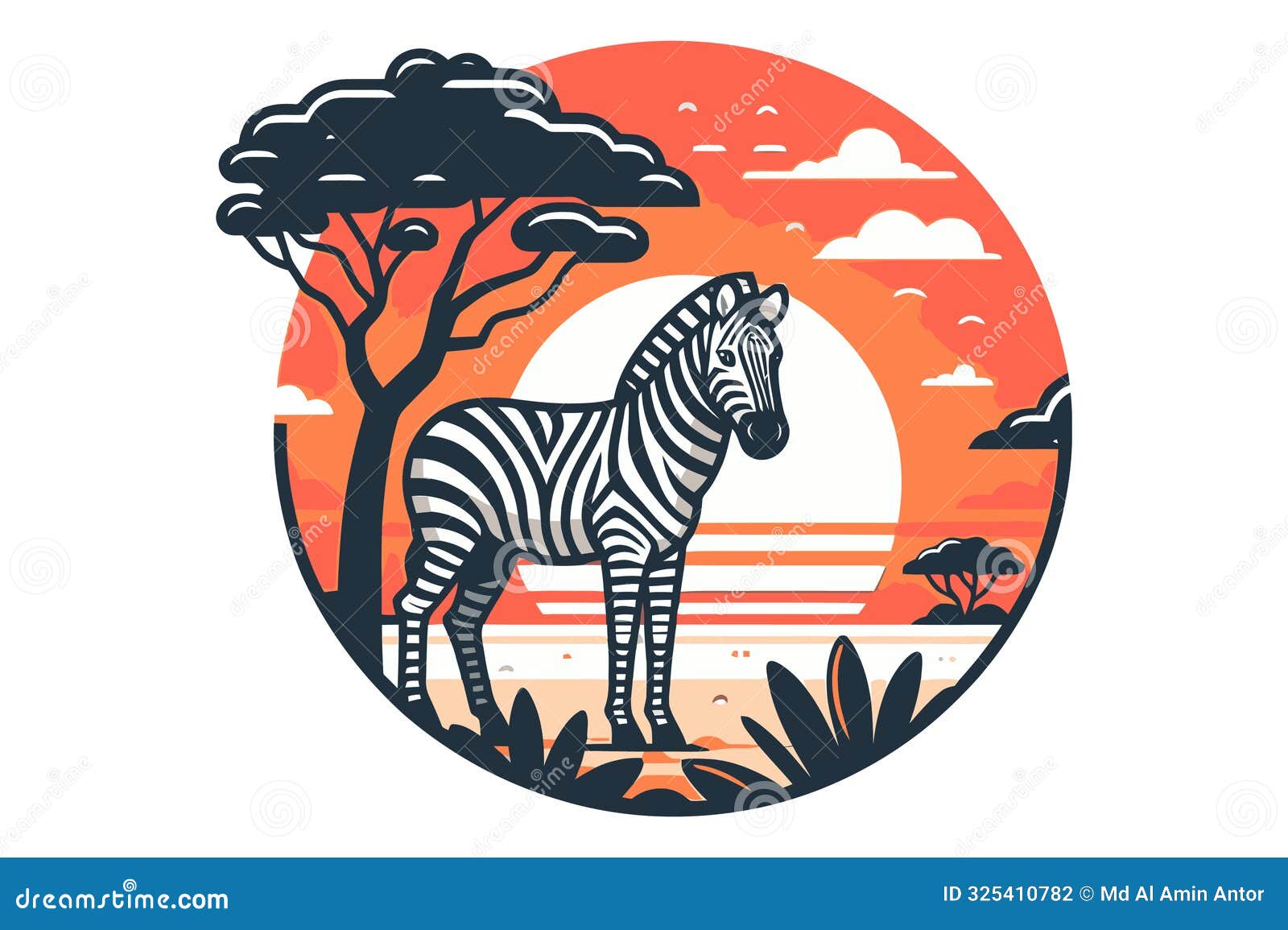 Zebra Drawing Design Vector Illustration Clipart Eps Stock Illustration ...