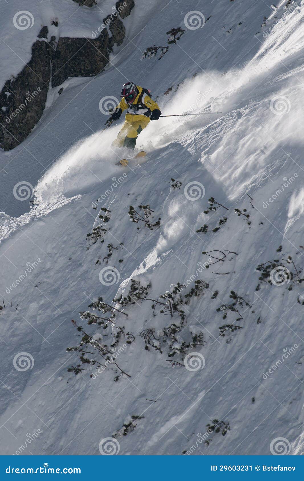 Freeride ski editorial photo. Image of slope, mountain - 29603231