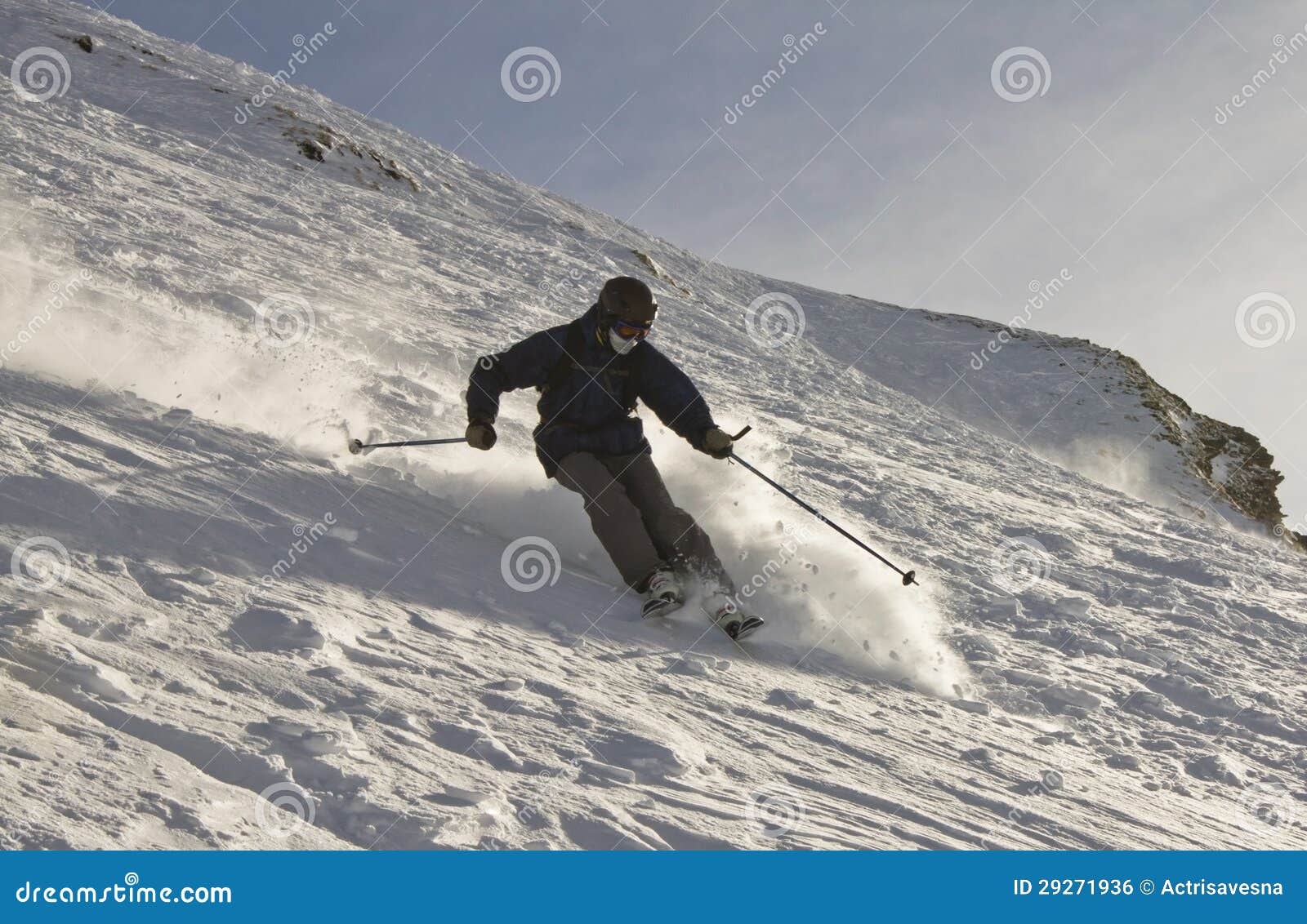Freeride skier stock photo. Image of tignes, alps, active - 29271936