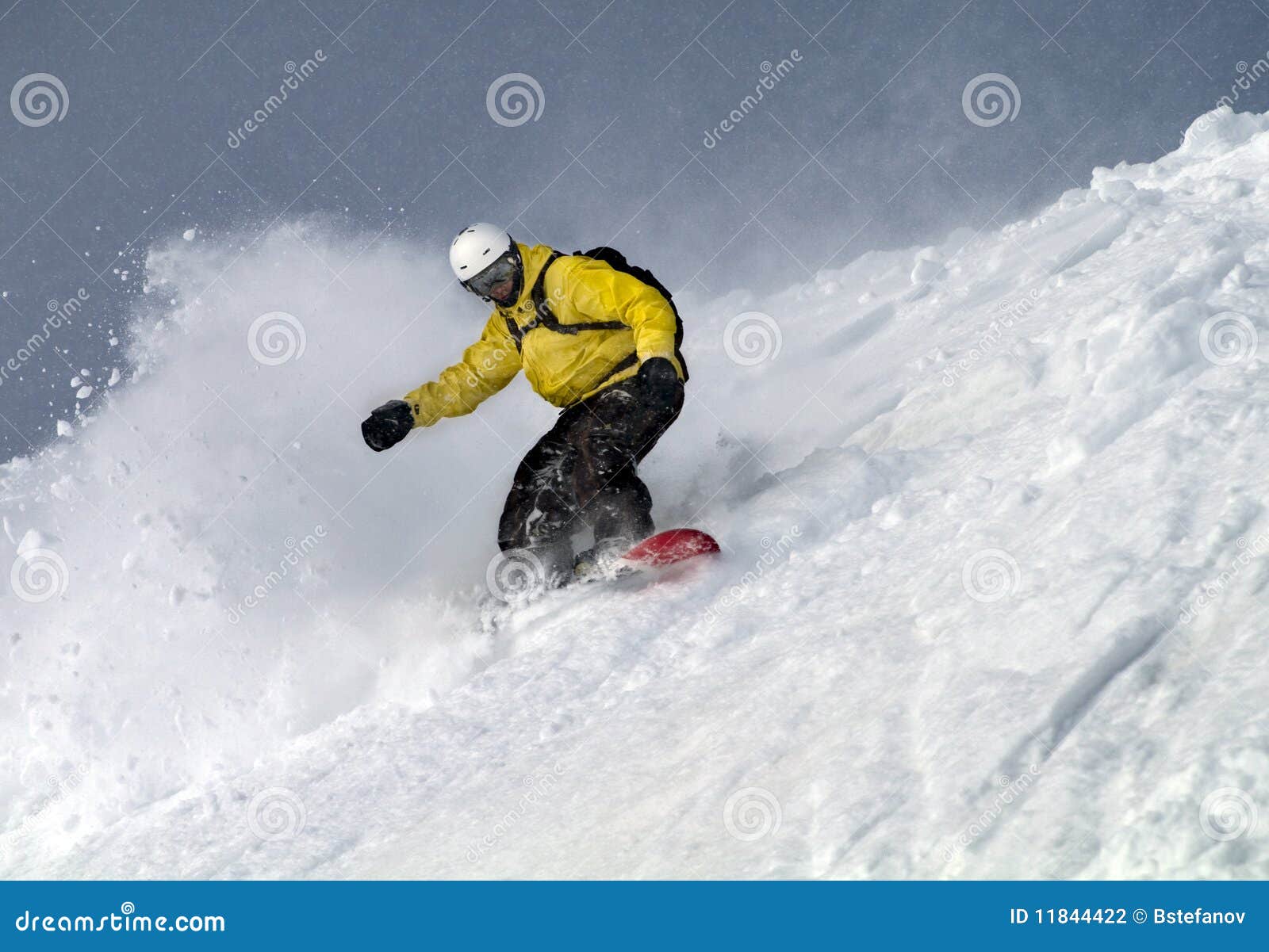 Freeride snowboarding stock photo. Image of mountain - 11844422