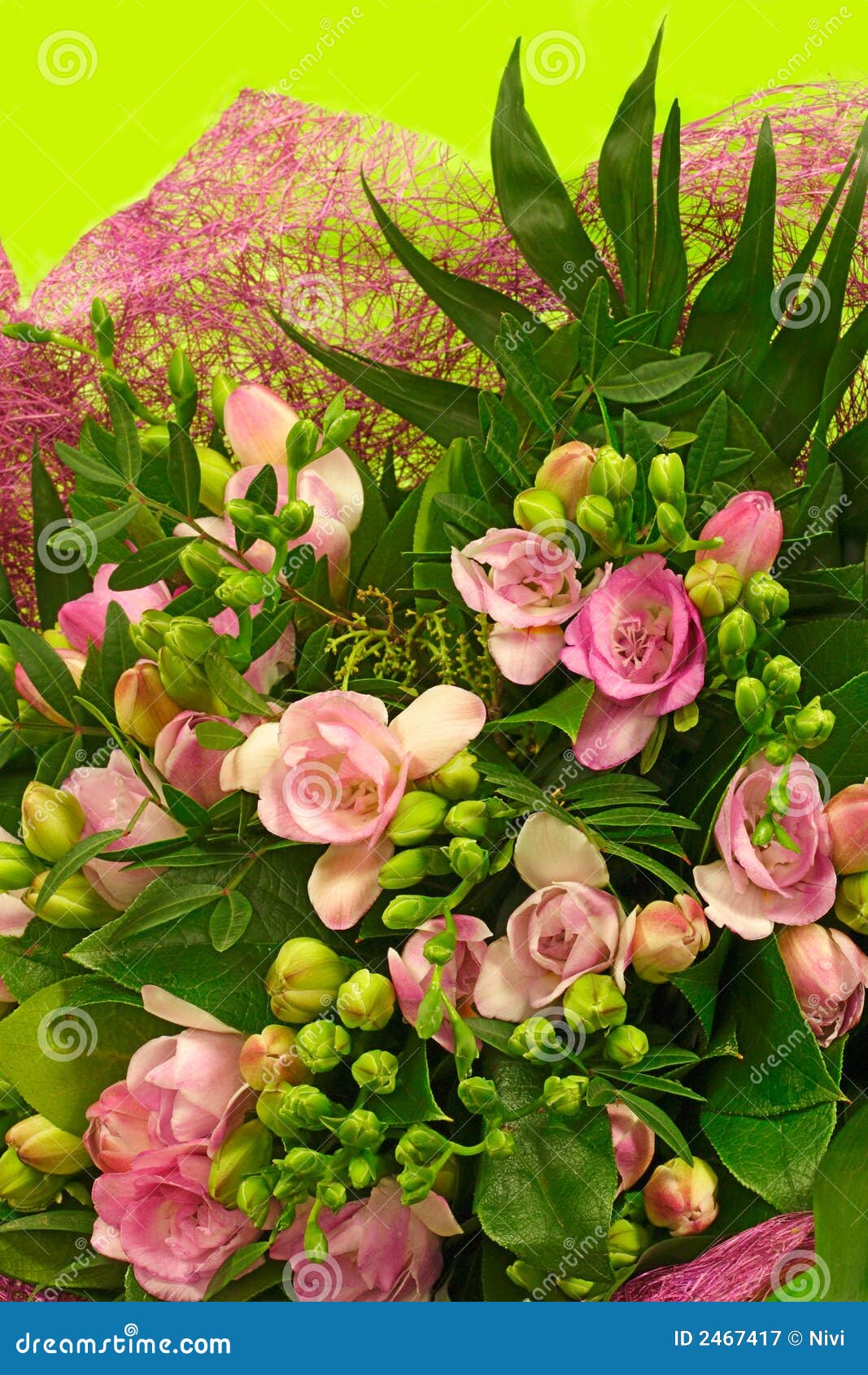 Freesia bouquet stock image. Image of background, seasonal - 2467417