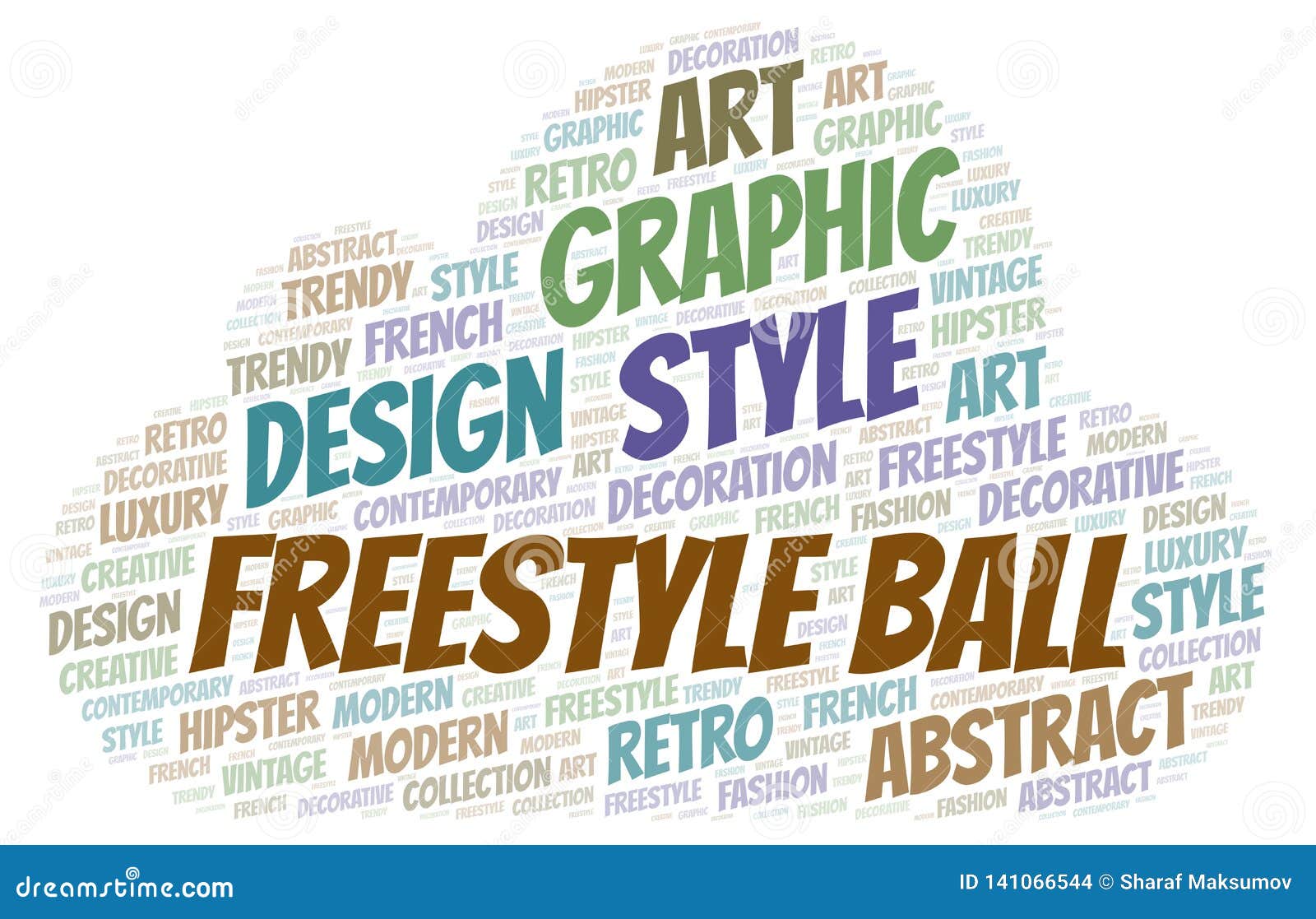 Freestyle Ball word cloud stock illustration. Illustration of graphic ...