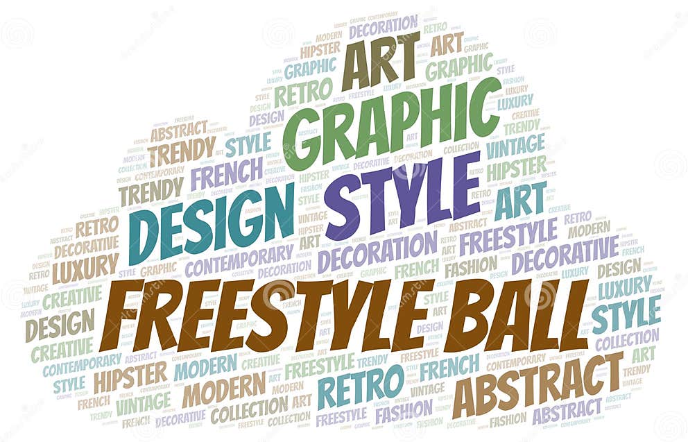 Freestyle Ball word cloud stock illustration. Illustration of graphic ...