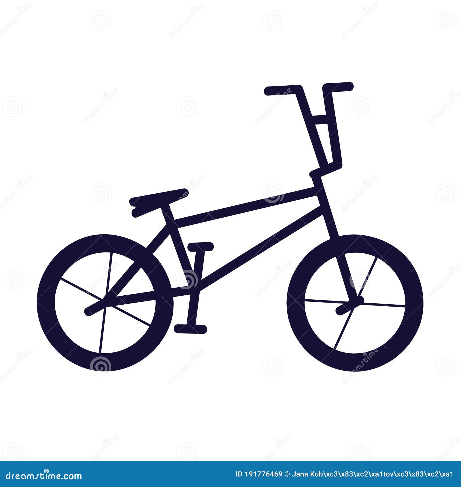 Freestyle bike silhouette stock vector. Illustration of ride - 191776469