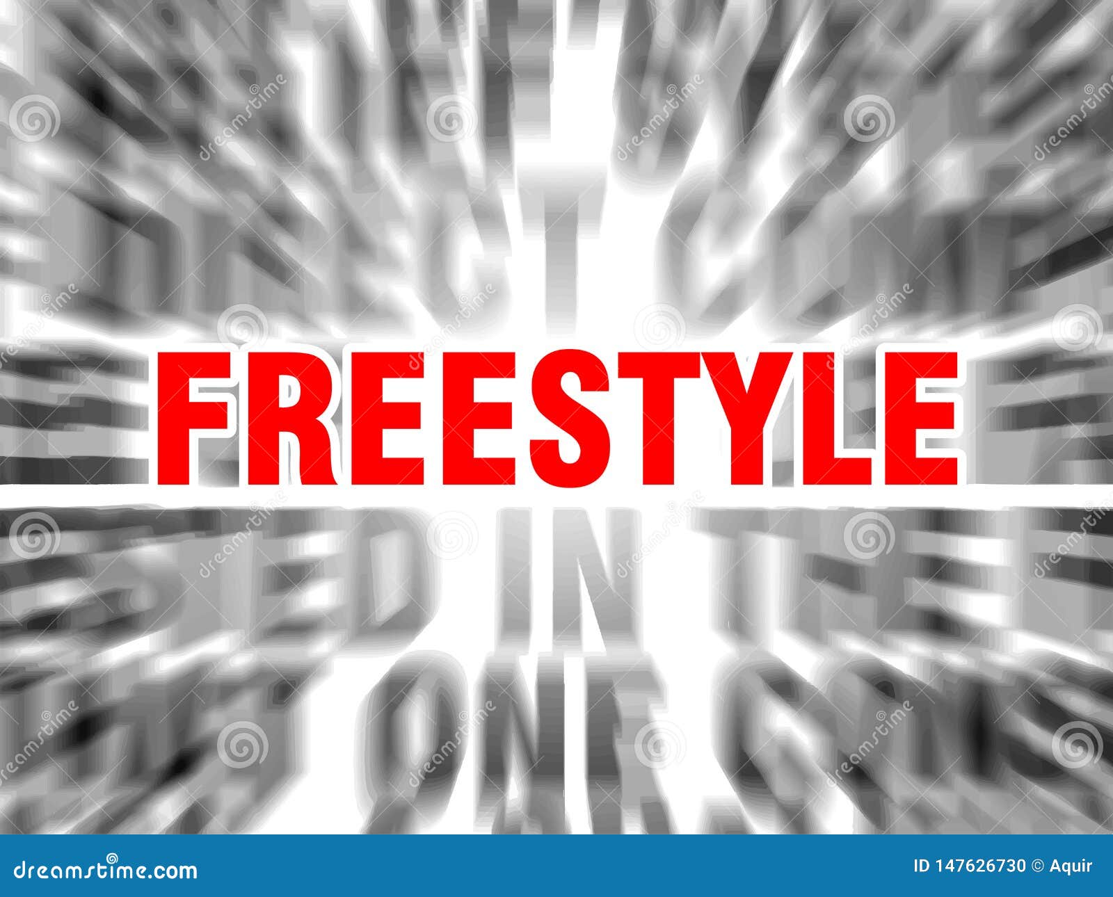 Freestyle stock vector. Illustration of word, zoom, effect - 147626730