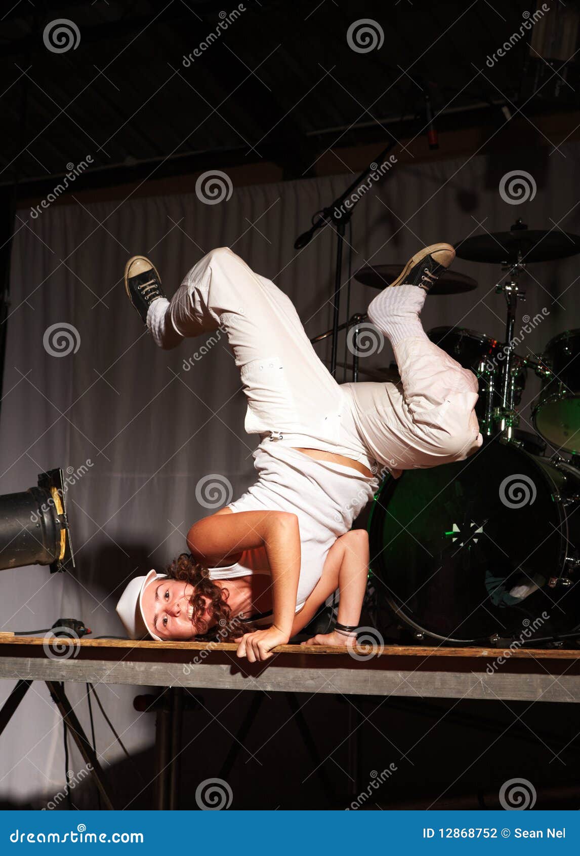 Freestyle hip-hop dancer stock photo. Image of instruments - 12868752