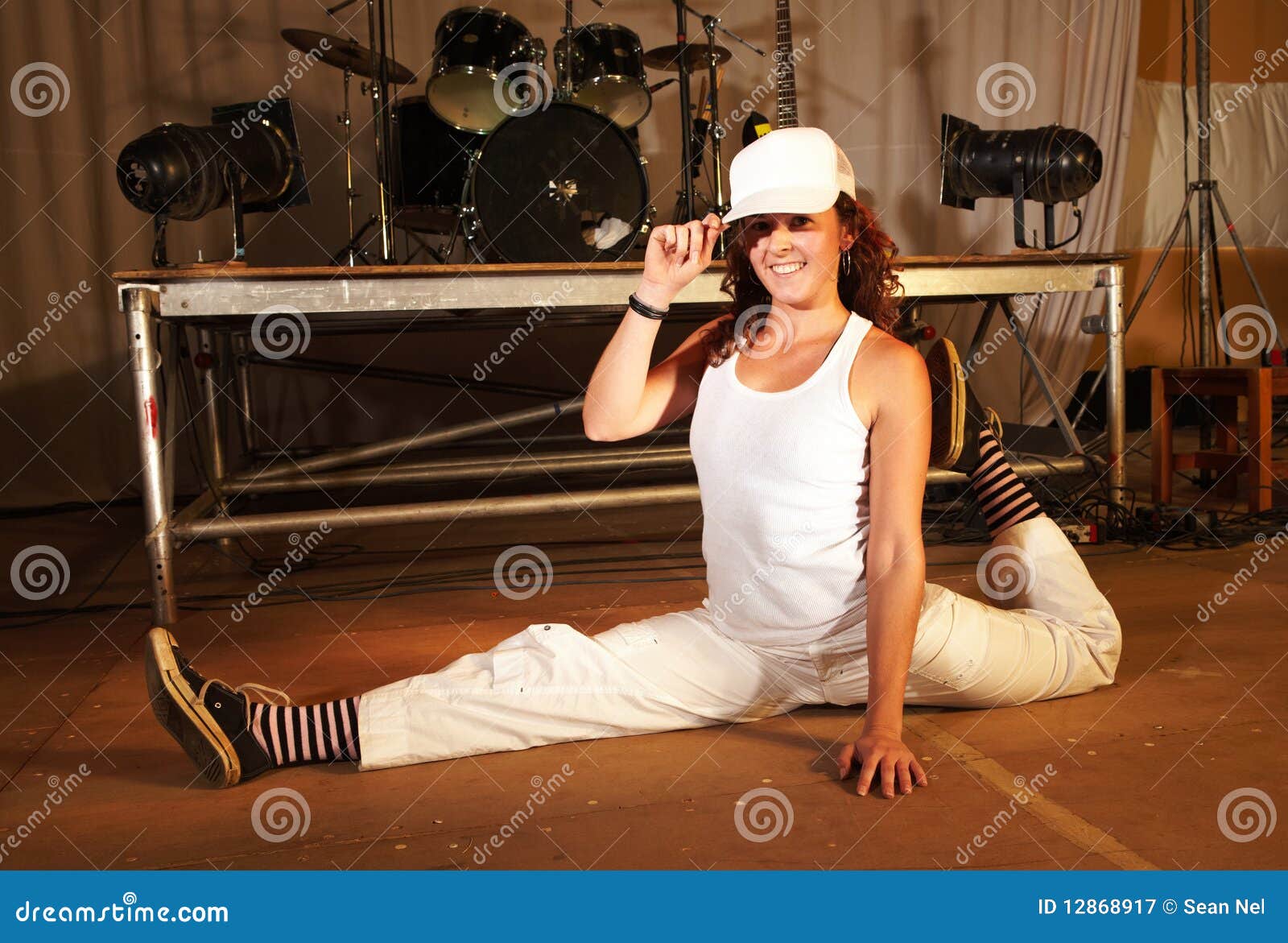 Freestyle hip-hop dancer stock image. Image of girl, music - 12868917