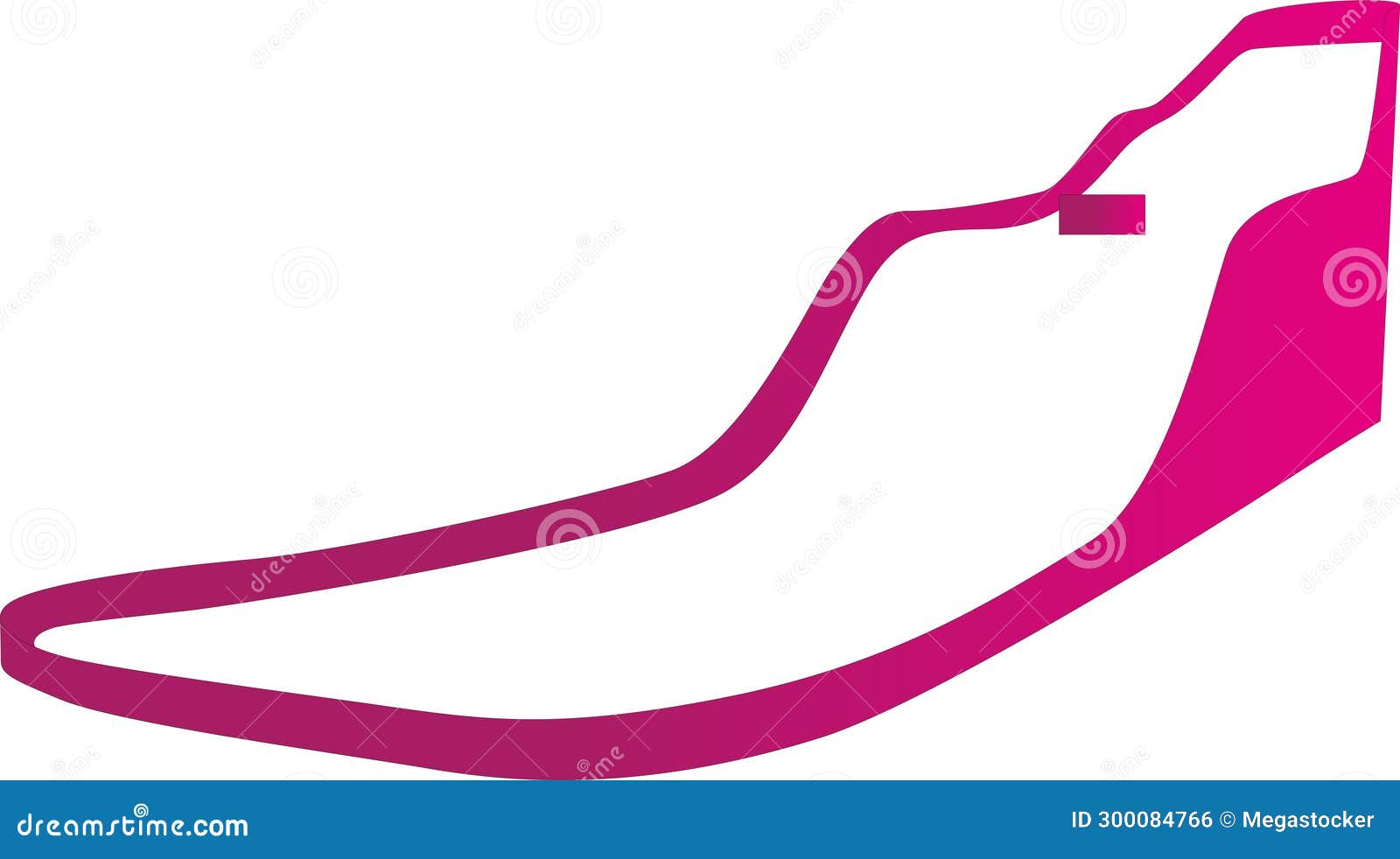 Freestyle Ski Ramp Vector Illustration Stock Illustration ...