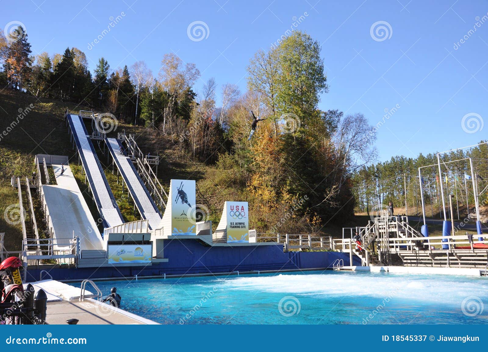 Freestyle skiing training editorial photography. Image of america ...