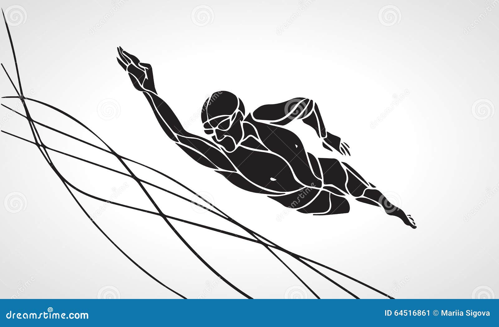 Freestyle Swimmer Silhouette. Sport Swimming Stock Vector ... Freestyle Swimmer Silhouette. Sport Swimming Stock Vector ...